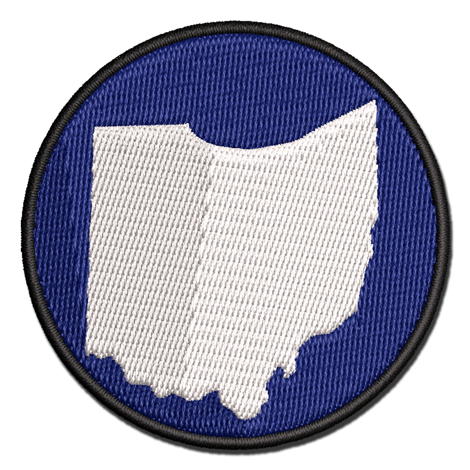 Ohio State Silhouette Applique Multi-Color Embroidered Iron-On Patch ...