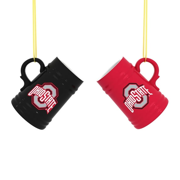 Ohio State Buckeyes Two-Pack 3" Mini Stein Ornament Set - Walmart.com