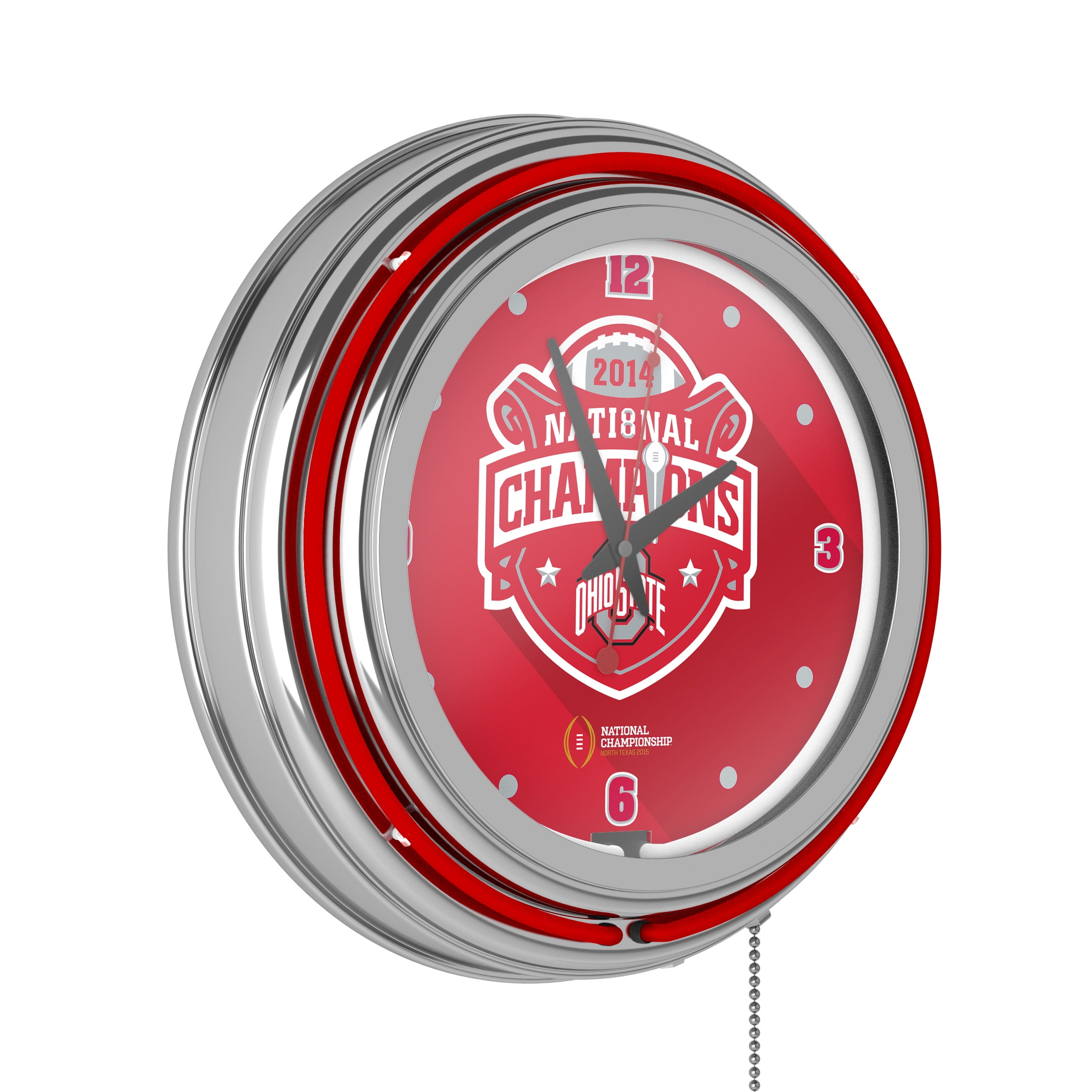 Ohio State University National Champions Red Retro Neon Analog Wall ...