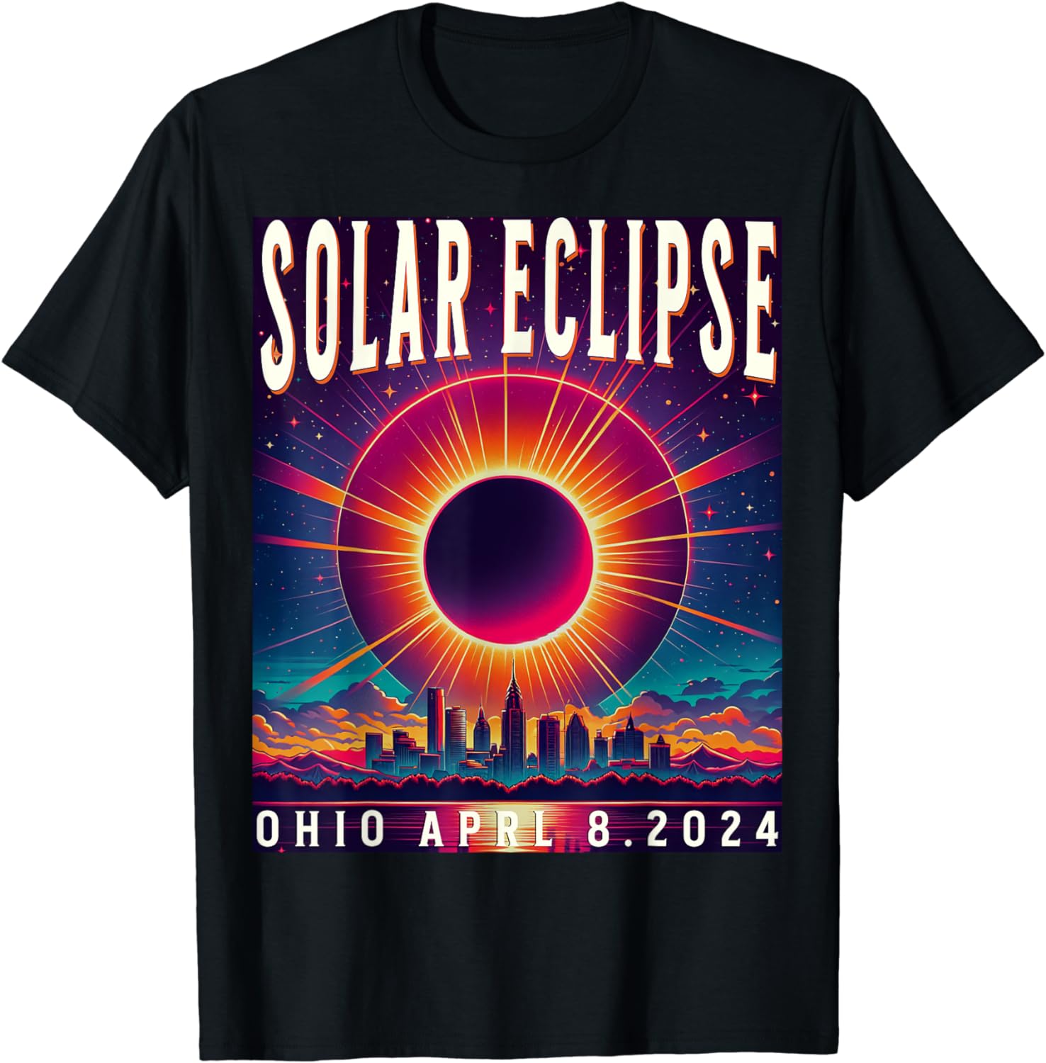 Ohio Totality Total Solar Eclipse April 8 2025 T-Shirt - Walmart.com