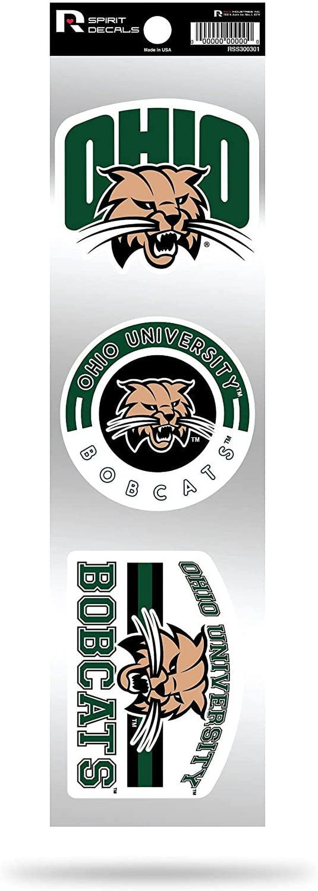 Ohio University Bobcats 3-Piece Retro Spirit Decals - Walmart.com