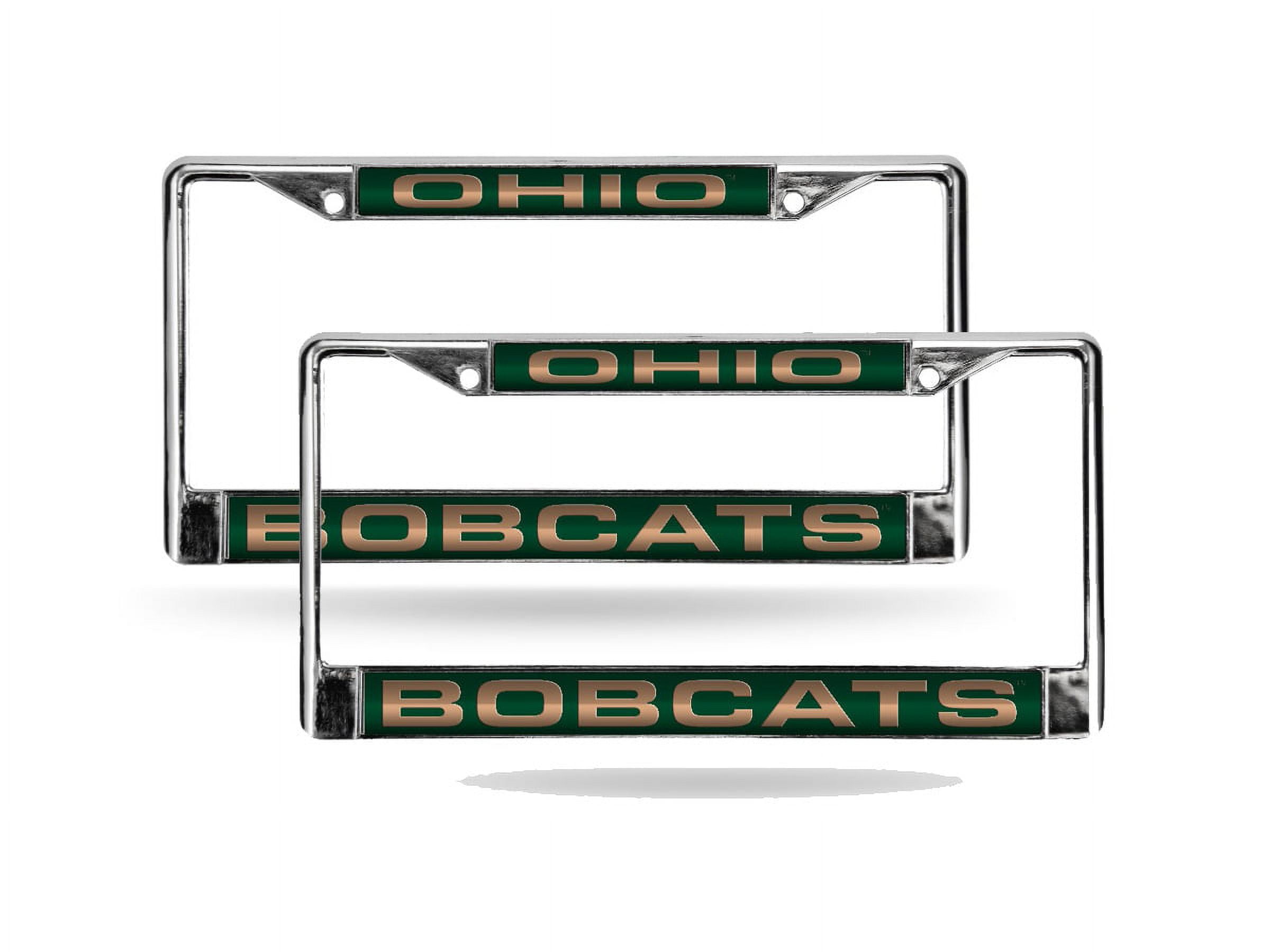 Ohio University Bobcats Chrome Metal Laser Cut License Plate Frame ...