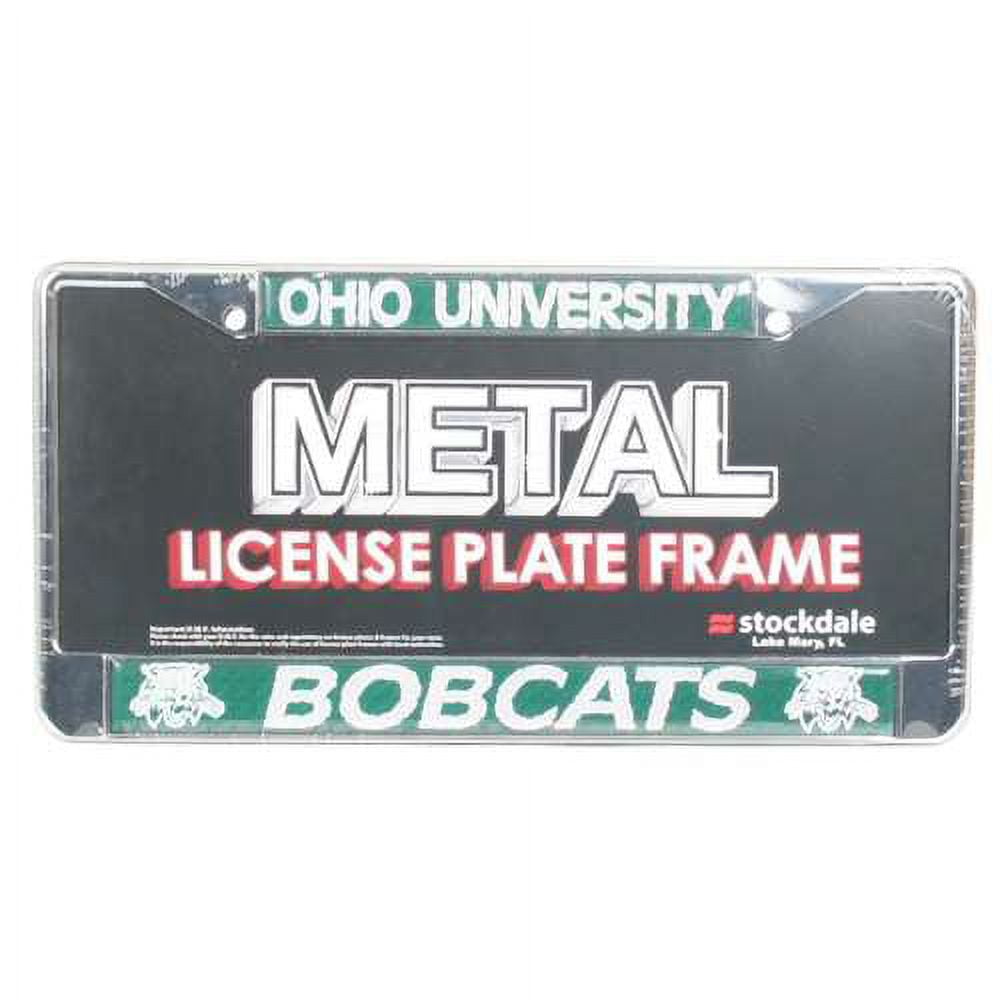 Ohio University Bobcats Metal License Plate Frame w/Domed Insert ...
