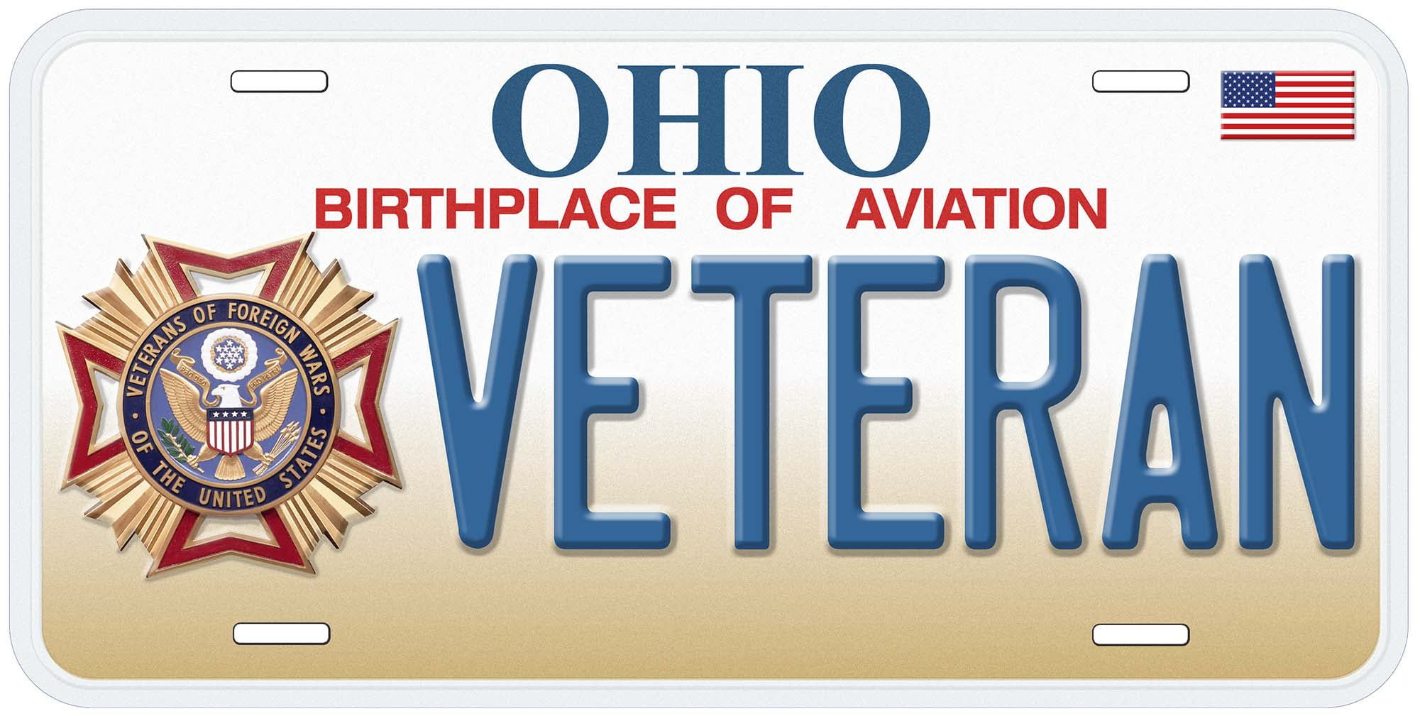 Ohio Veteran Novelty Car Auto License Plate - Walmart.com