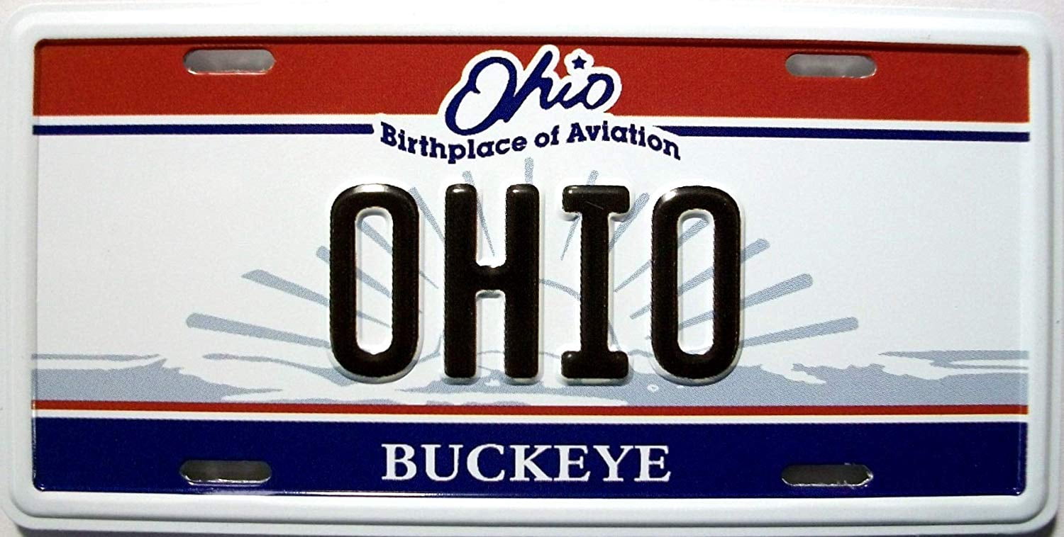 Ohio the Buckeye State License Plate Novelty Fridge Magnet - Walmart.com