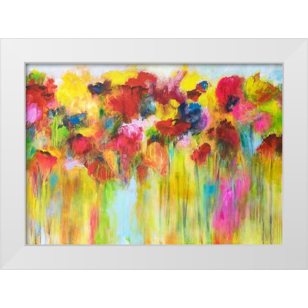 Ohland, Christa 24x18 White Modern Wood Framed Museum Art Print Titled - Sommerflora - Walmart.com
