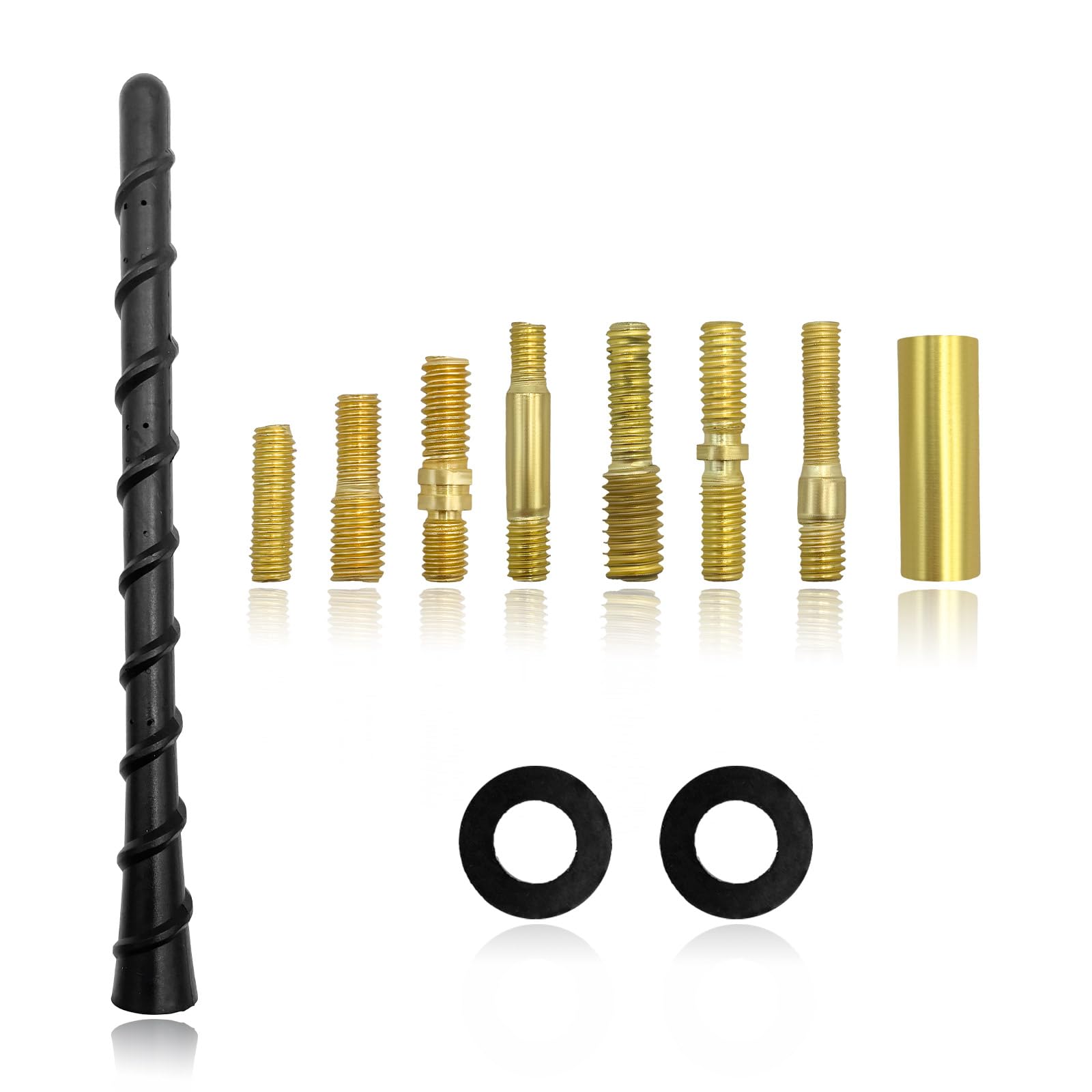 Ohleats Car Spiral Antenna, 7 Inch Auto Toppers Flexible Retrofit ...