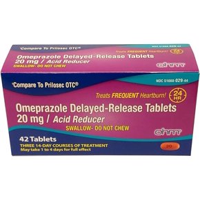 Omeprazole in Antacids and Heartburn Relief - Walmart.com