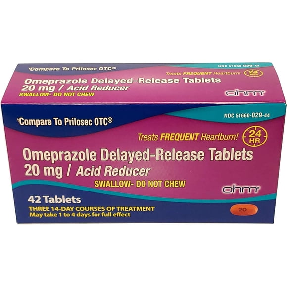 Omeprazole in Antacids and Heartburn Relief - Walmart.com