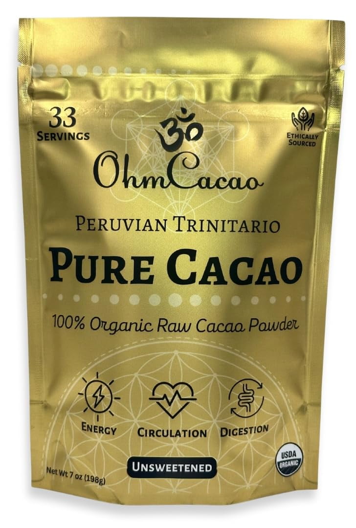 Ohm Raw Cacao TWE5 Powder Organic Pure Unsweetened | Natural Source of ...