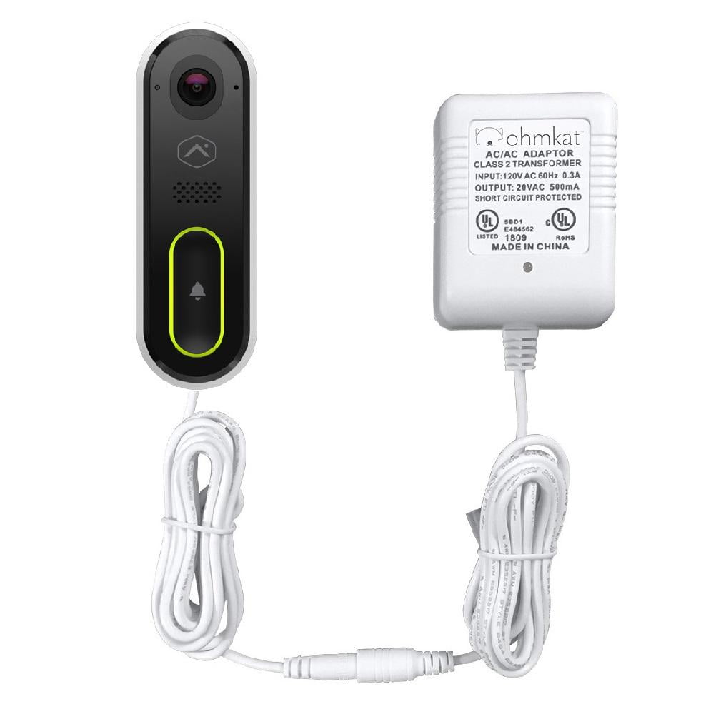 OhmKat Video Doorbell Power Supply - Compatible with Alarm.com ADC ...