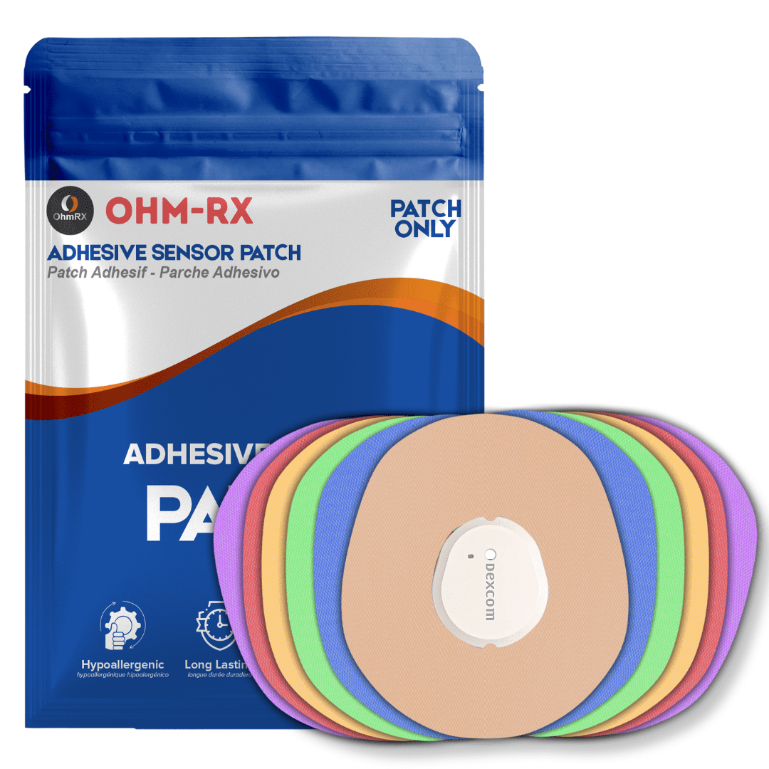 OhmRx Dexcom G7 & Stelo Adhesive Patches – Waterproof, Pre‑Cut ...