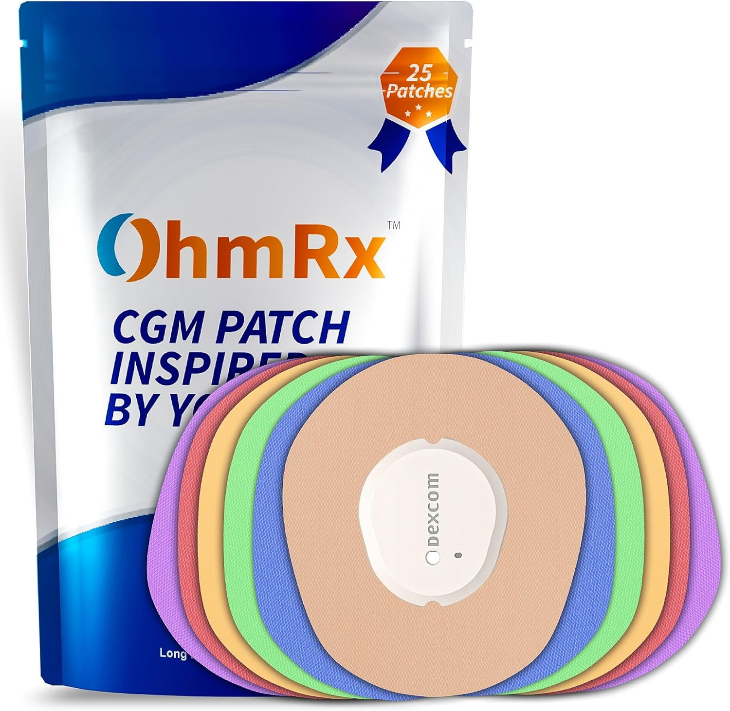 OhmRx Dexcom G7 Adhesive Patches Waterproof FSA/HSA Eligible - Pre Cut ...
