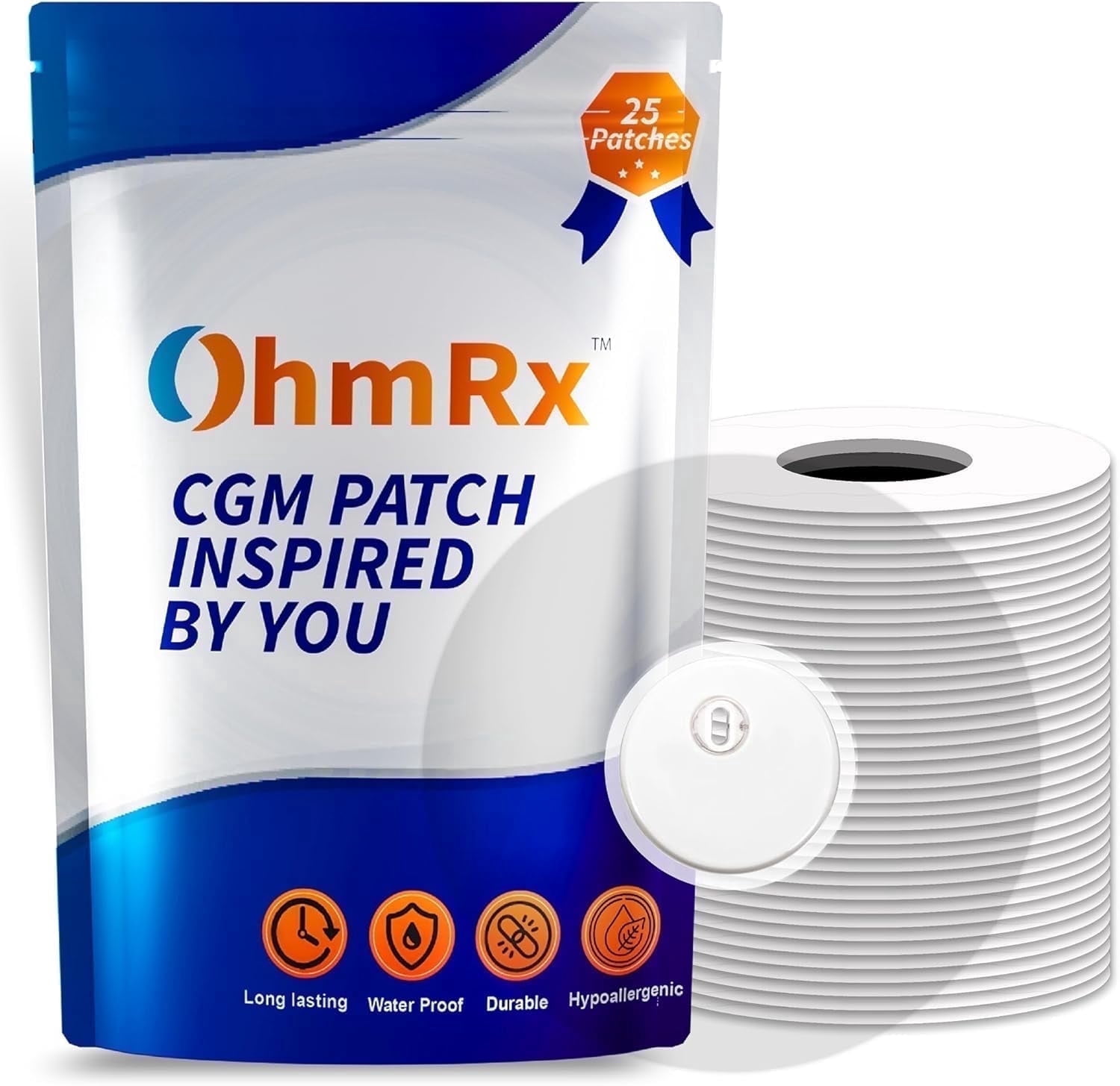 OhmRx Libre 3 & Libre 3 Plus Sensor Covers – Waterproof CGM Overpatch ...
