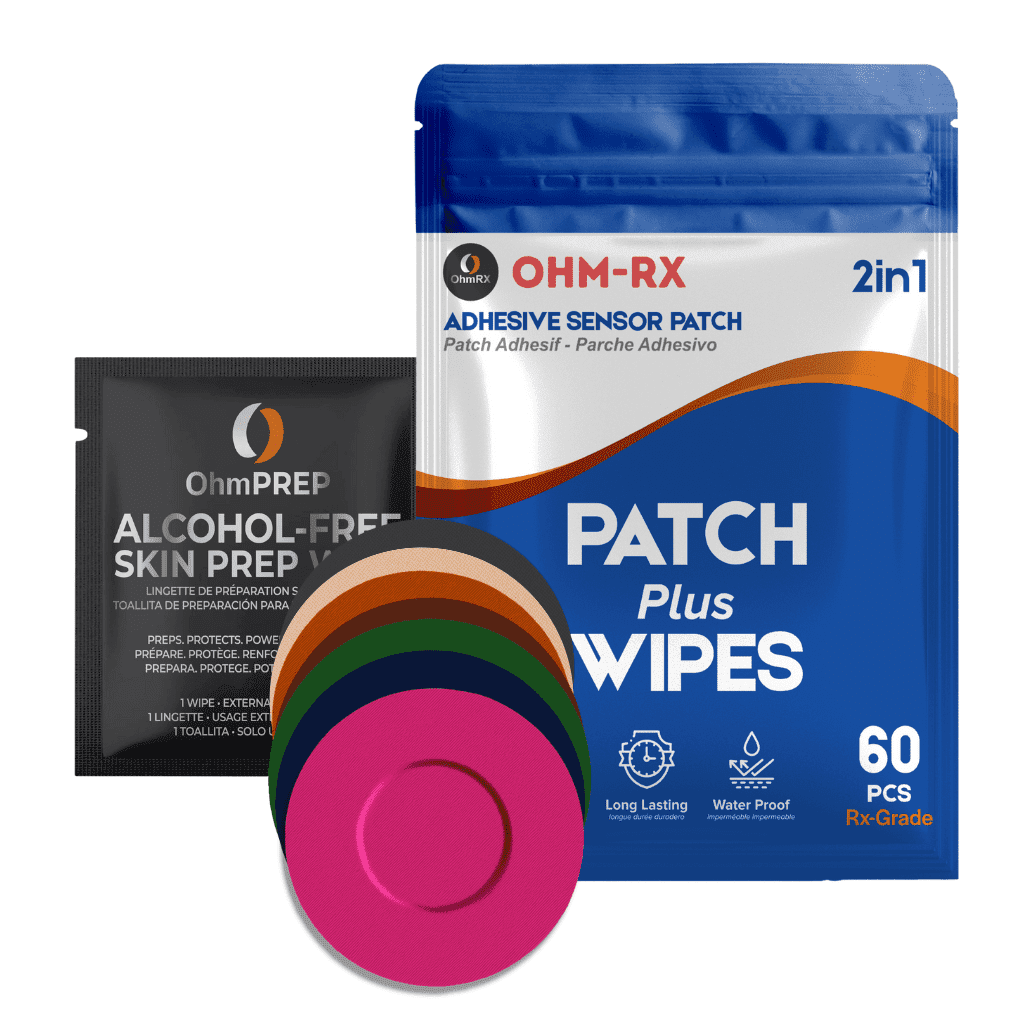 OhmRx Libre 3 Mix Adhesive Patch + OHM PREP™ Skin Prep Wipe | Combo ...