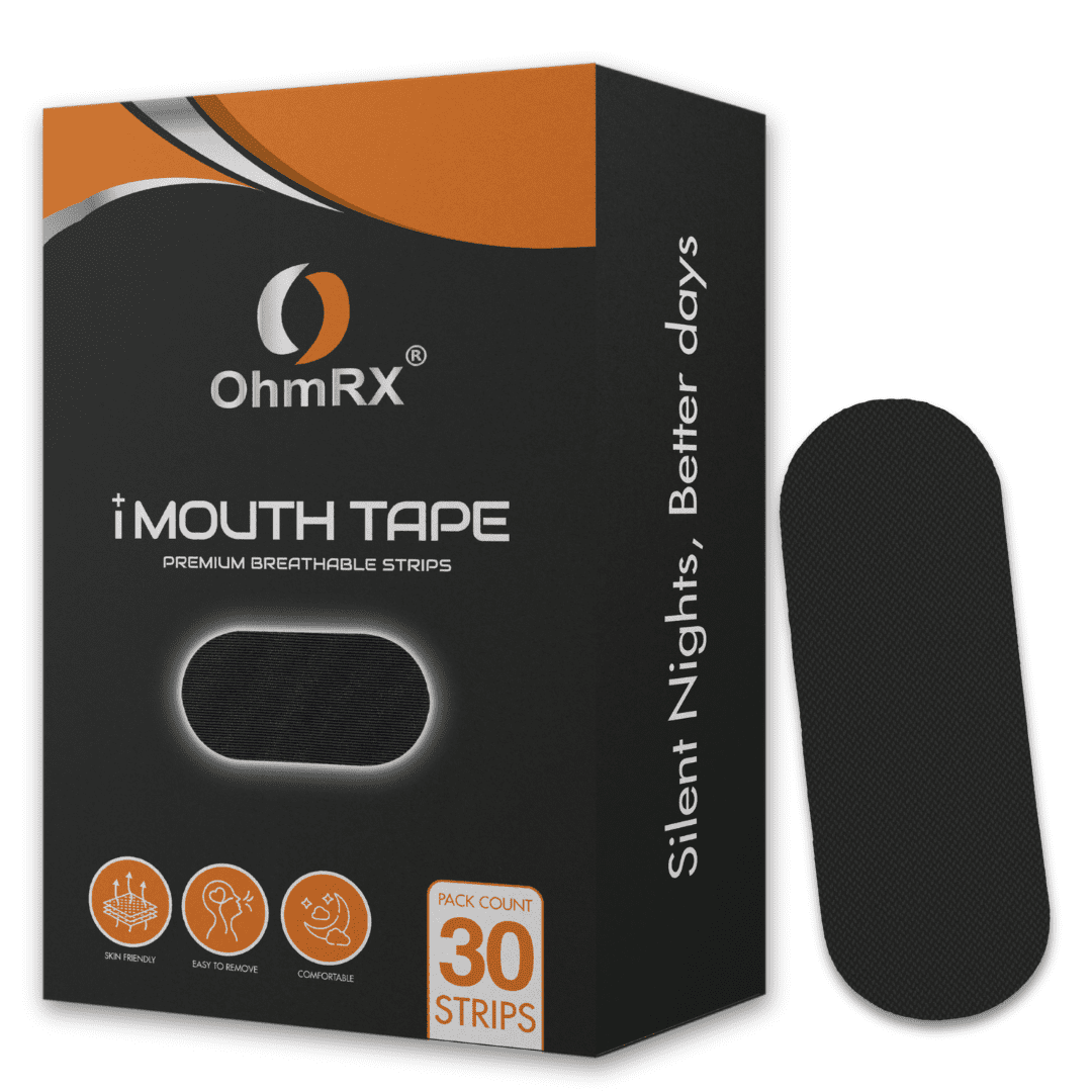 OhmRx Mouth Tape For Better Sleep - 30 Count, i Shape Anti Snoring ...