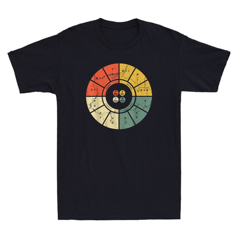 Ohms Law Diagram Electrical Electronics Engineer Funny Vintage Men's T ...