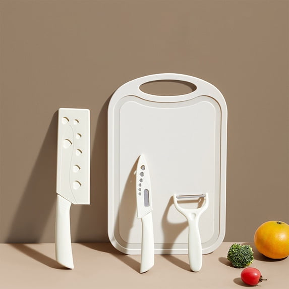 Ohmyroo 4 Piece Kitchen Small Tool Set Cutting Board Knife And Peeler ...