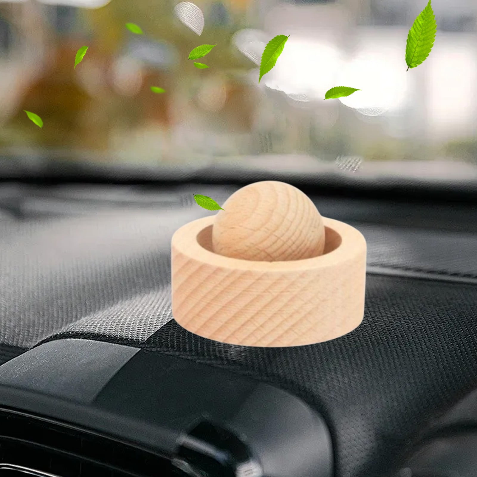 Ohmyroo Black Walnut Wood Diffuser Ball Bead Ornament Solid Wood for ...