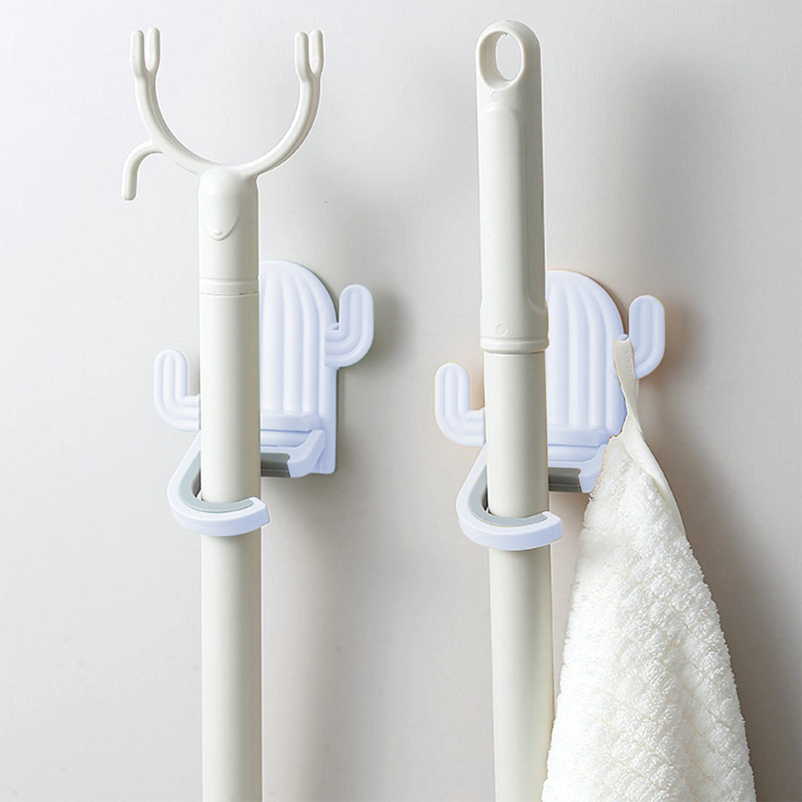 Ohmyroo Multi-Purpose Adhesive Wall Hook for Mops, Brooms, and Tools ...
