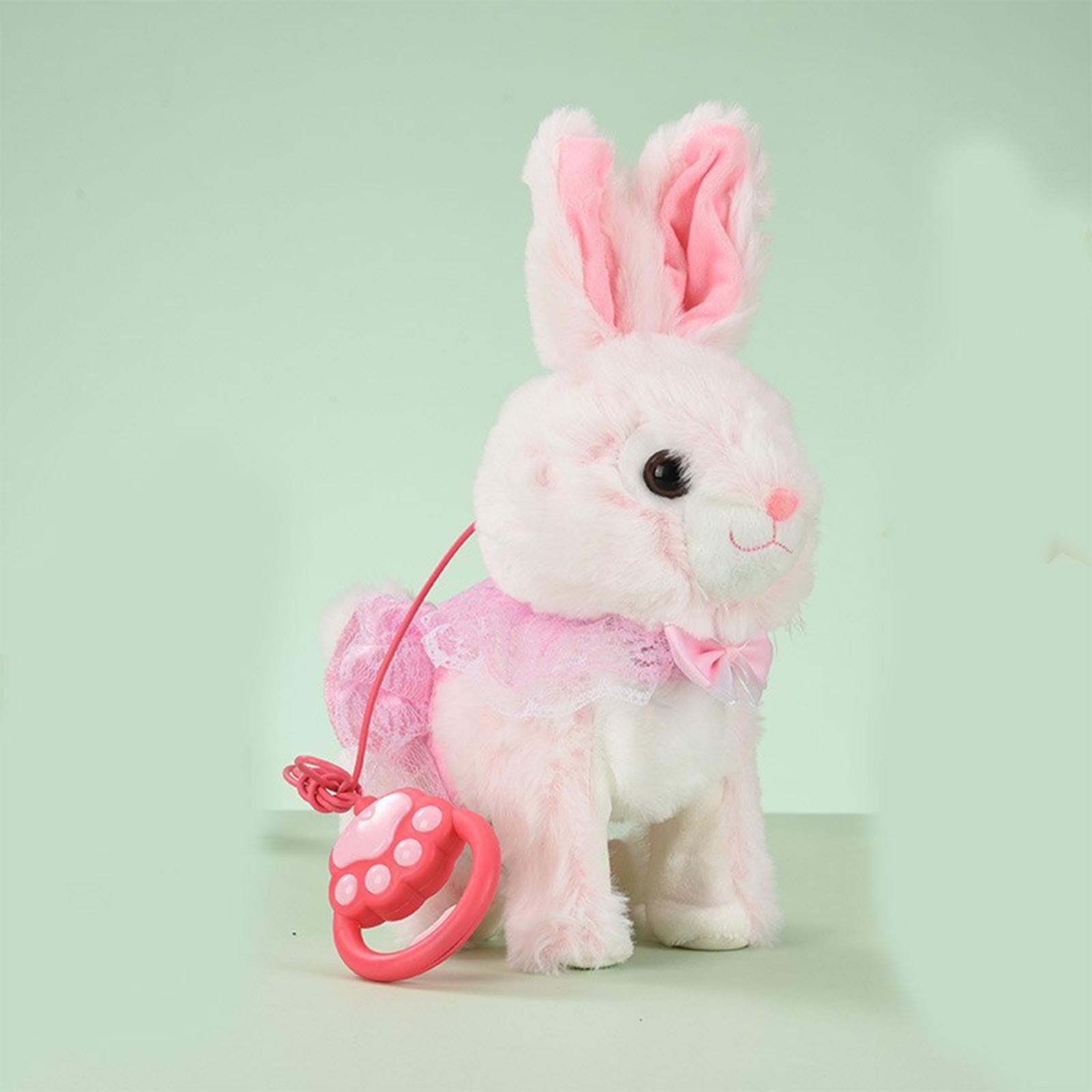 Ohmyroo Touch-Activated Electric Plush Rabbit Toy Walking Sound-Making ...