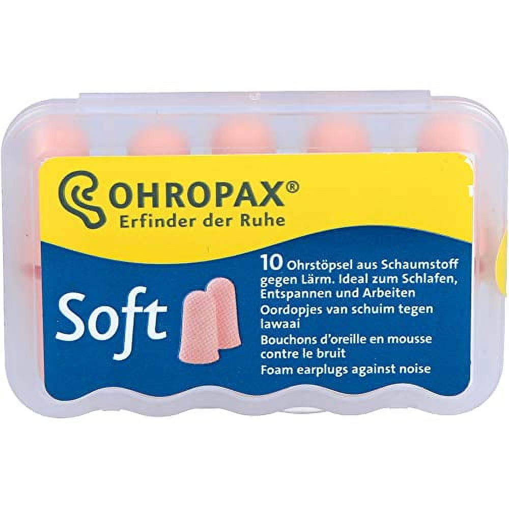 Ohropax Soft Foam Ear Plugs (10 Ear Plugs) - Walmart.com