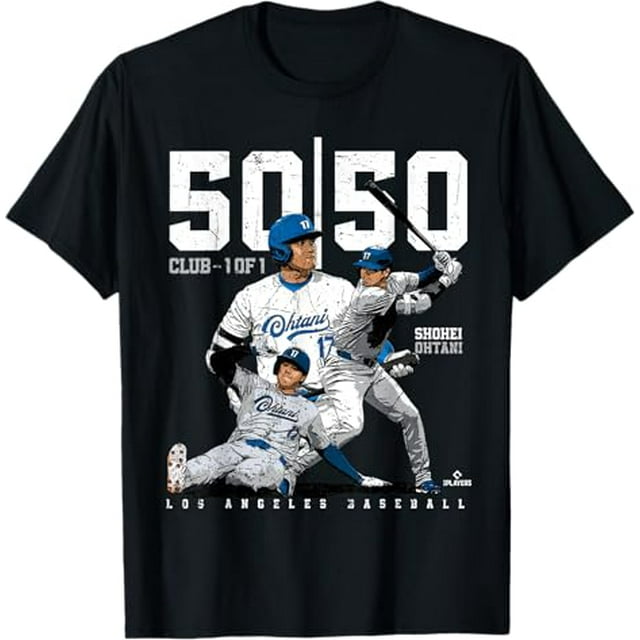 Ohtani Historic 50-50 Club Entry Shohei Ohtani MLBPA T-Shirt - Walmart.com