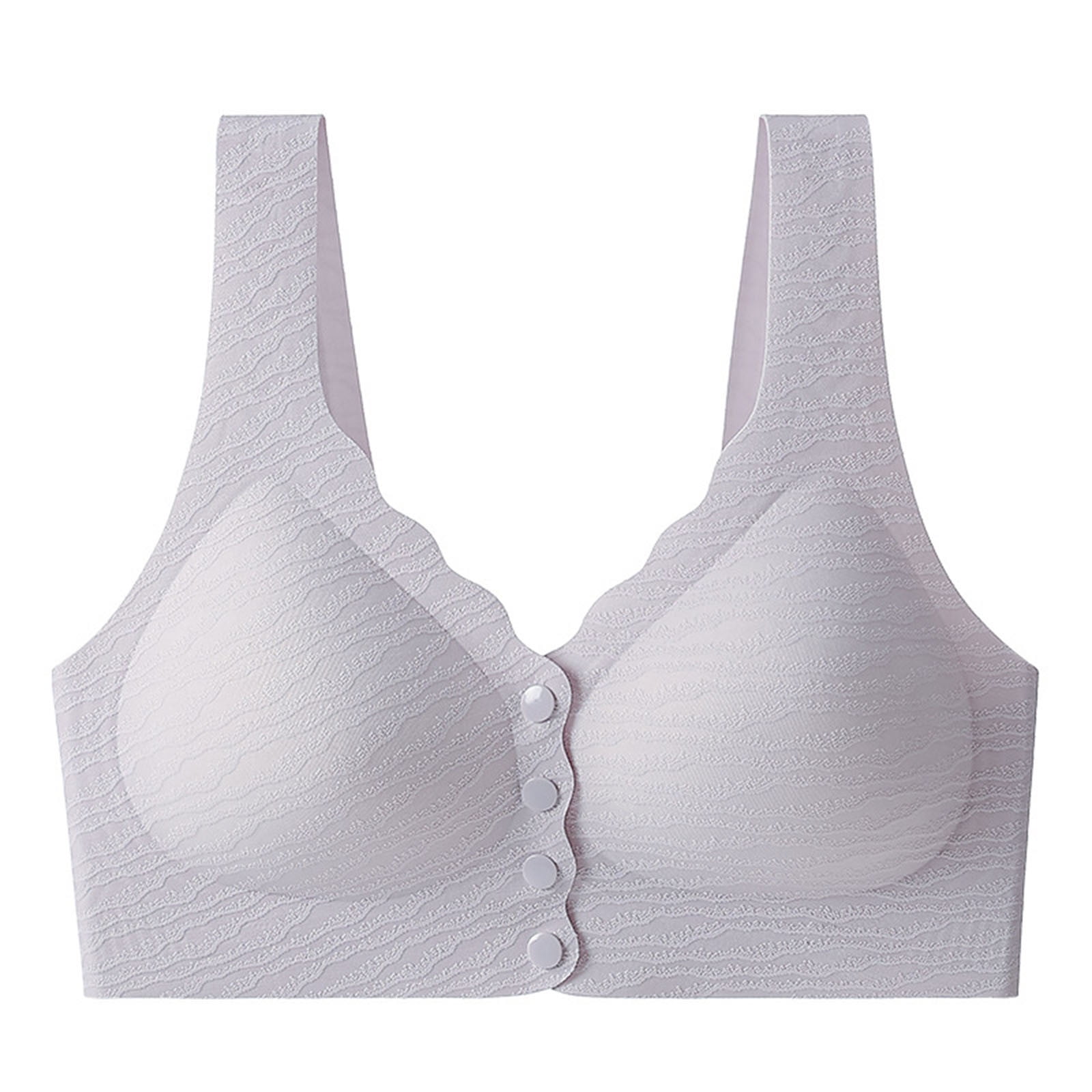 Ohufall Bra, Comfortable Bra For Seniors 2025 New Front Closure Button ...