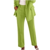 Ohufall Dress Pants for Women Plus Size Fashion Casual Pockets High ...