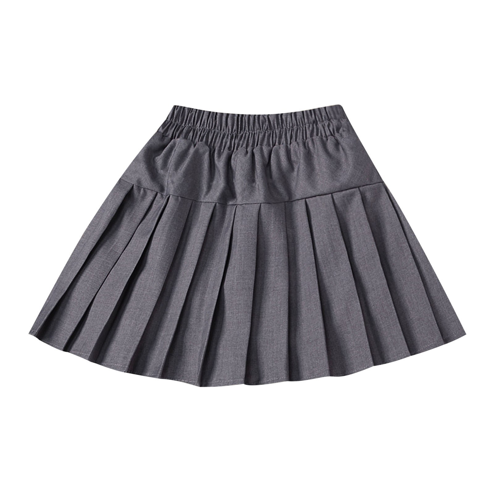 Ohufall Girls School Uniform Skorts Summer Solid Pleated Tennis Mini ...