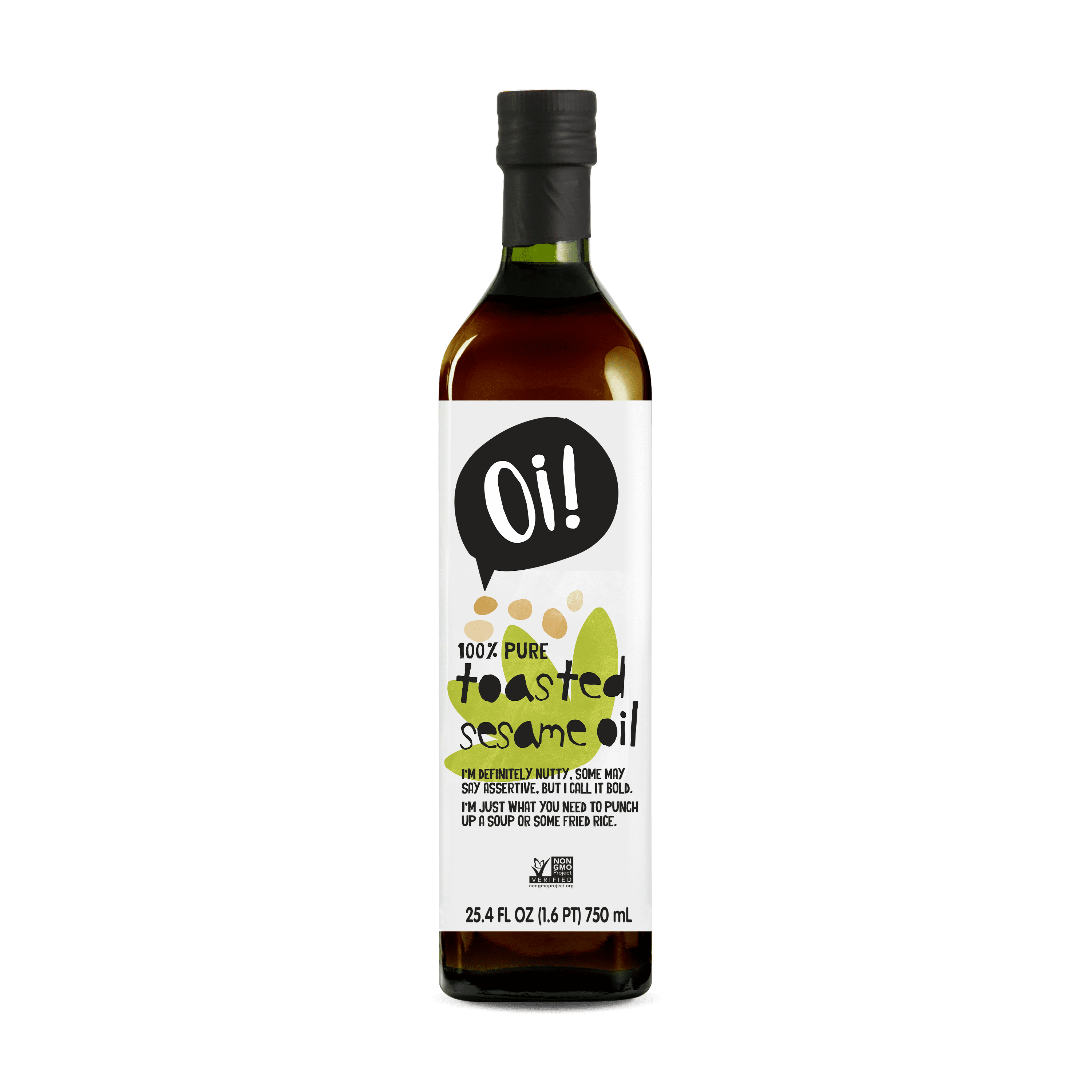 Oi! 100% Pure Toasted Sesame Oil for Stir Fry & Oriental Dishes, 25.4 ...