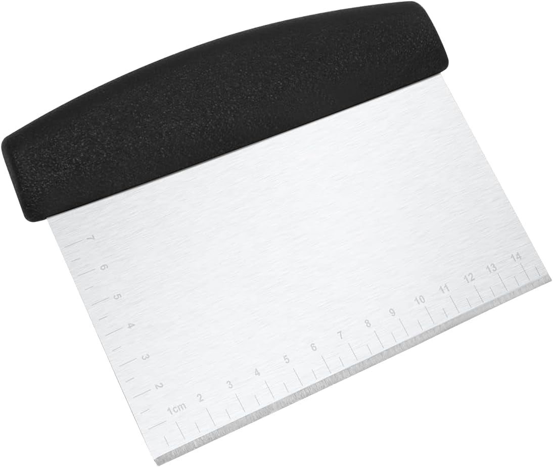 Oicia Stainless Steel Kitchen Food Scraper Bench Scraper Chopper Cake Cutter Food Chopper Baking ...