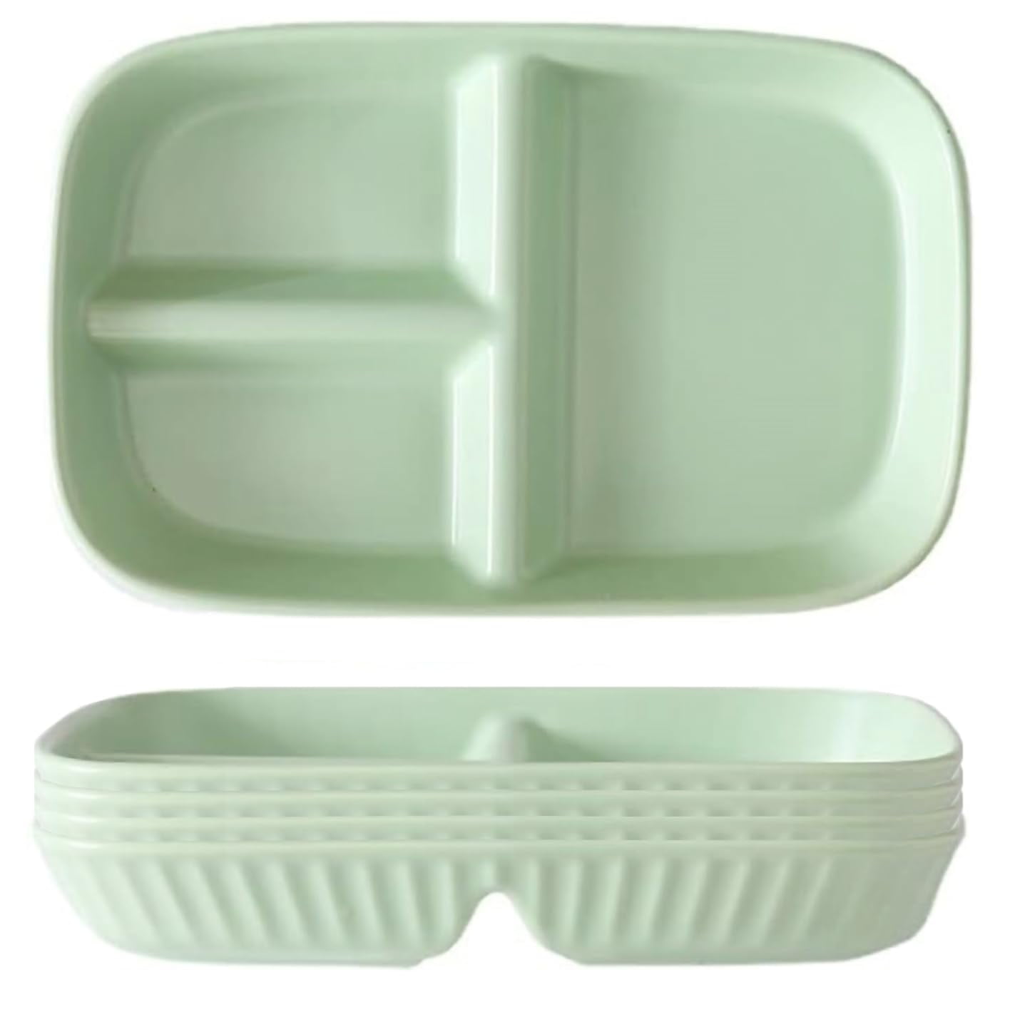 Oicia Unbreakable Divided Kids Baby Plates Portion Control Plates ...