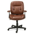 Oif Swivel/Tilt Leather Task Chair Chestnut Brown - Walmart.com