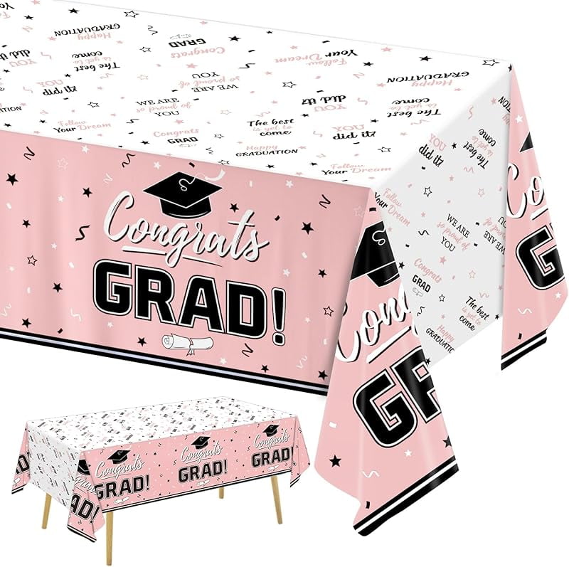 Oigco Graduation Decorations Congrats Grad Graduation Tablecloth for ...