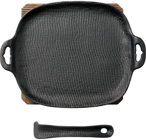 Oigen Nambu Ironware U-33 Frying Pan Grill Solid Type Black Color - Walmart.com