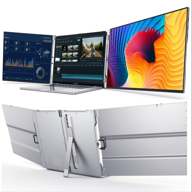 Oiiwak 14inch Monitor Extender for 13-16inch Laptop Aluminum Alloy ...