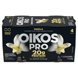 Oikos Pro 20g Protein, Nonfat Vanilla Yogurt-Cultured Dairy Product, 5.3 oz, 4 Count - Walmart.com