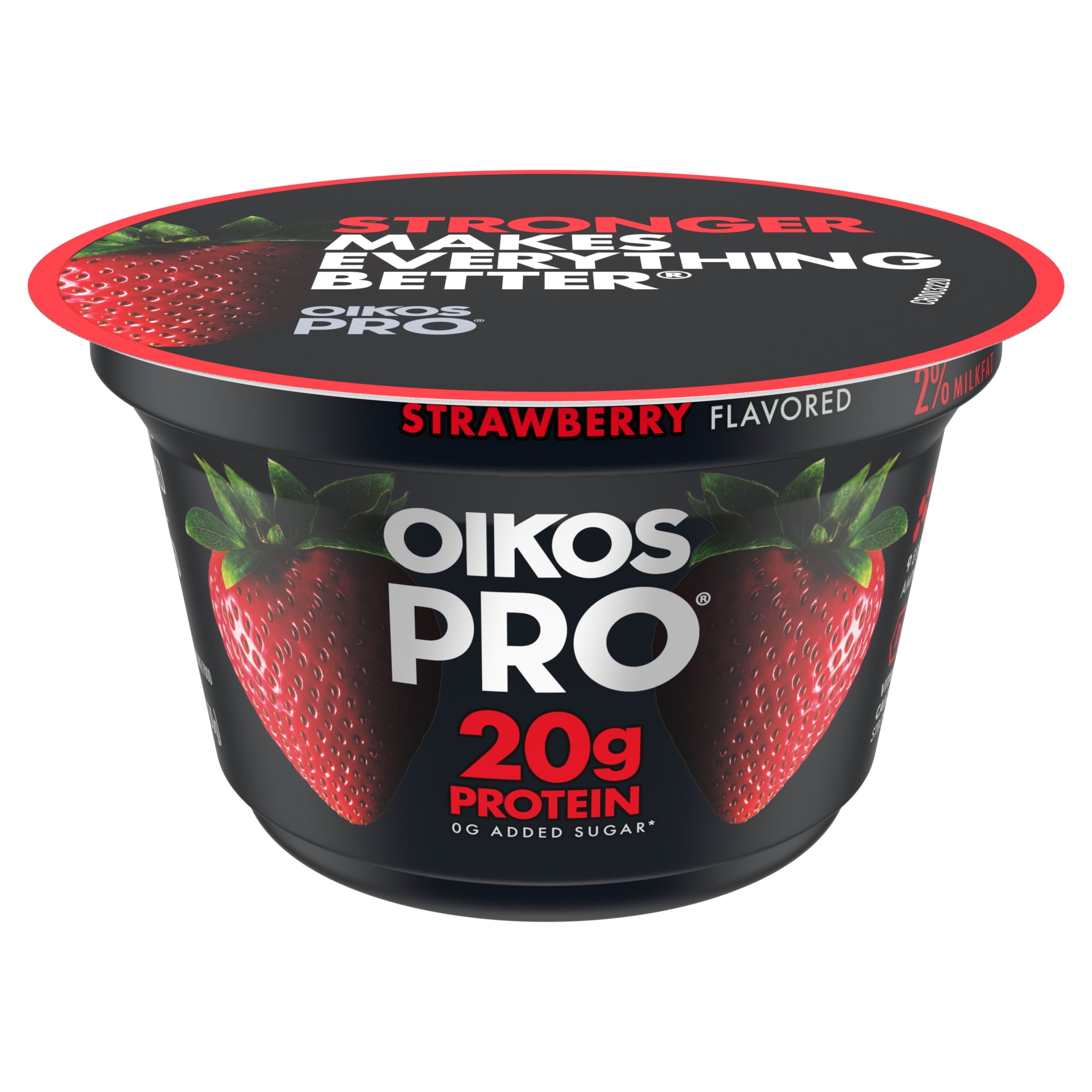 Oikos Pro 20g Protein, Strawberry Yogurt Cultured Dairy Product, 5.3 oz ...