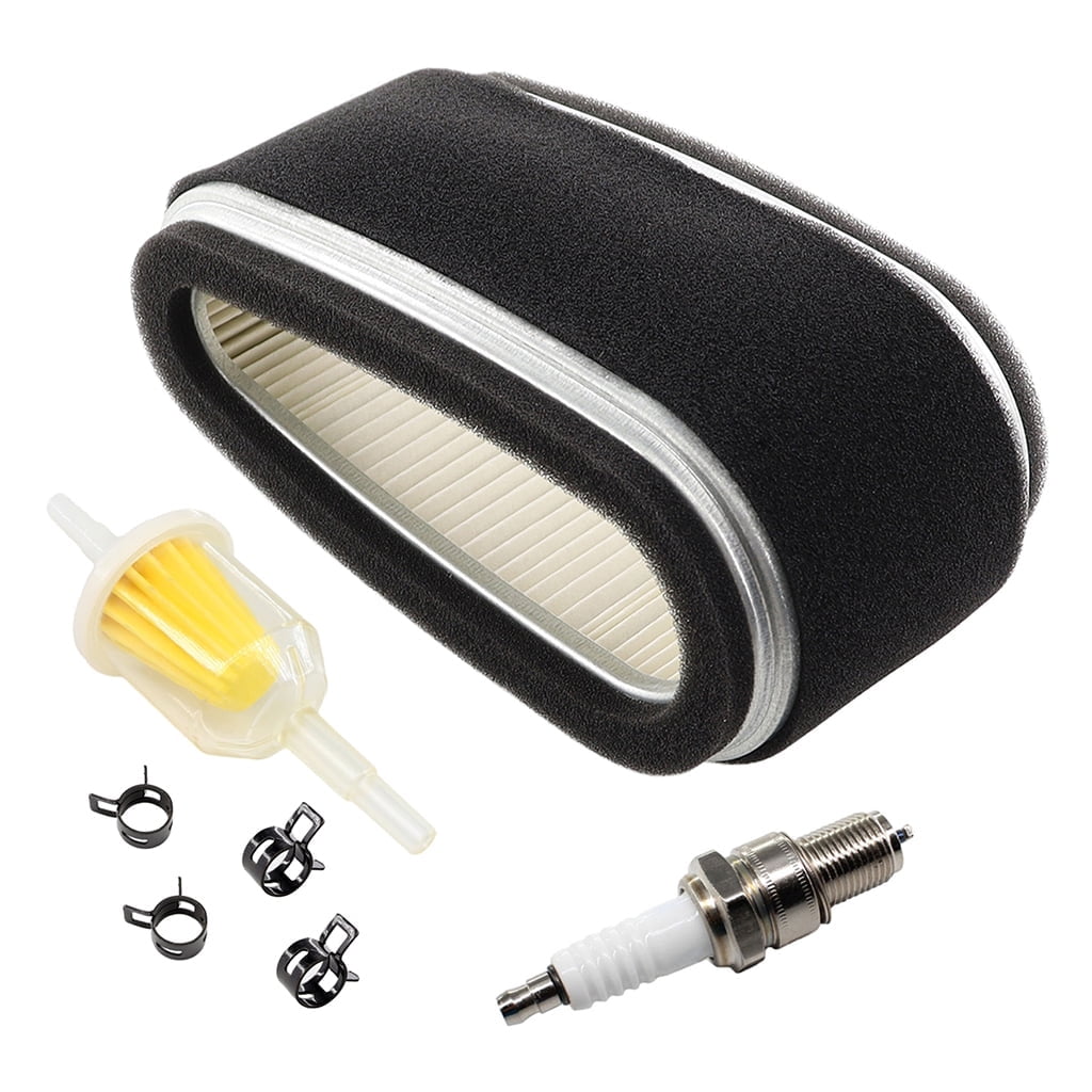 Oil Air Filter Spark Plug Kit for John Deere Kawasaki FC400V FC401V ...
