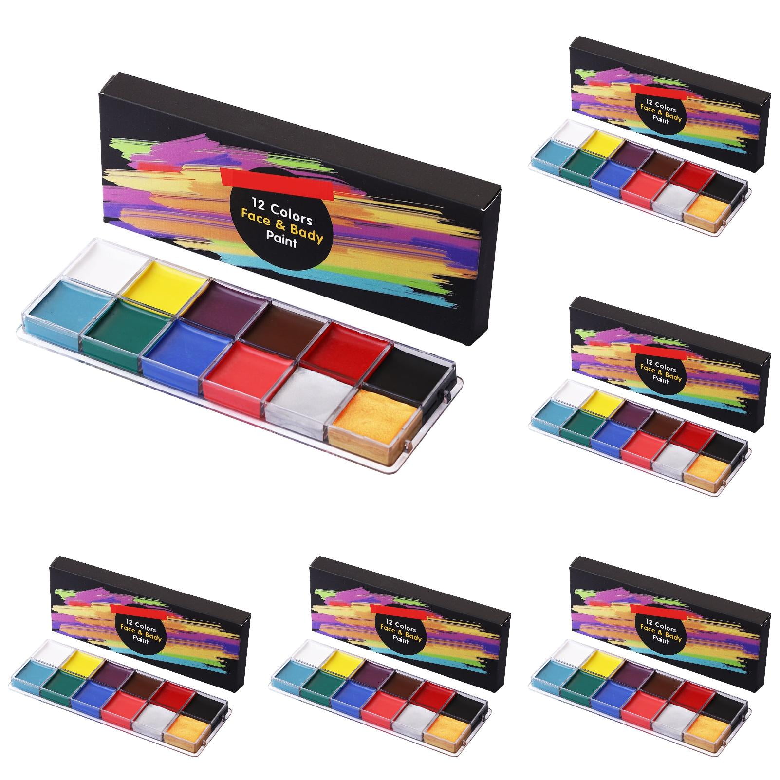 Oil Based Face Body Painting Large Deep Pan Color Makeup Pallet Makeup ...