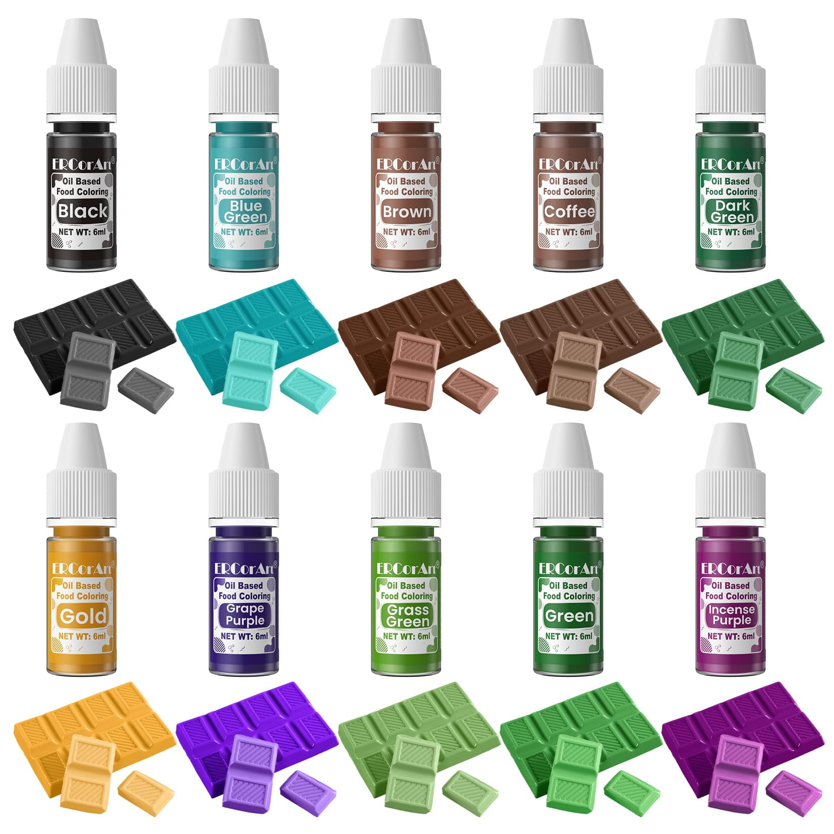 Oil Based Food TWE5 Coloring for Chocolate - 20 Colors Upgraded Food Coloring, Edible Oil Food ...