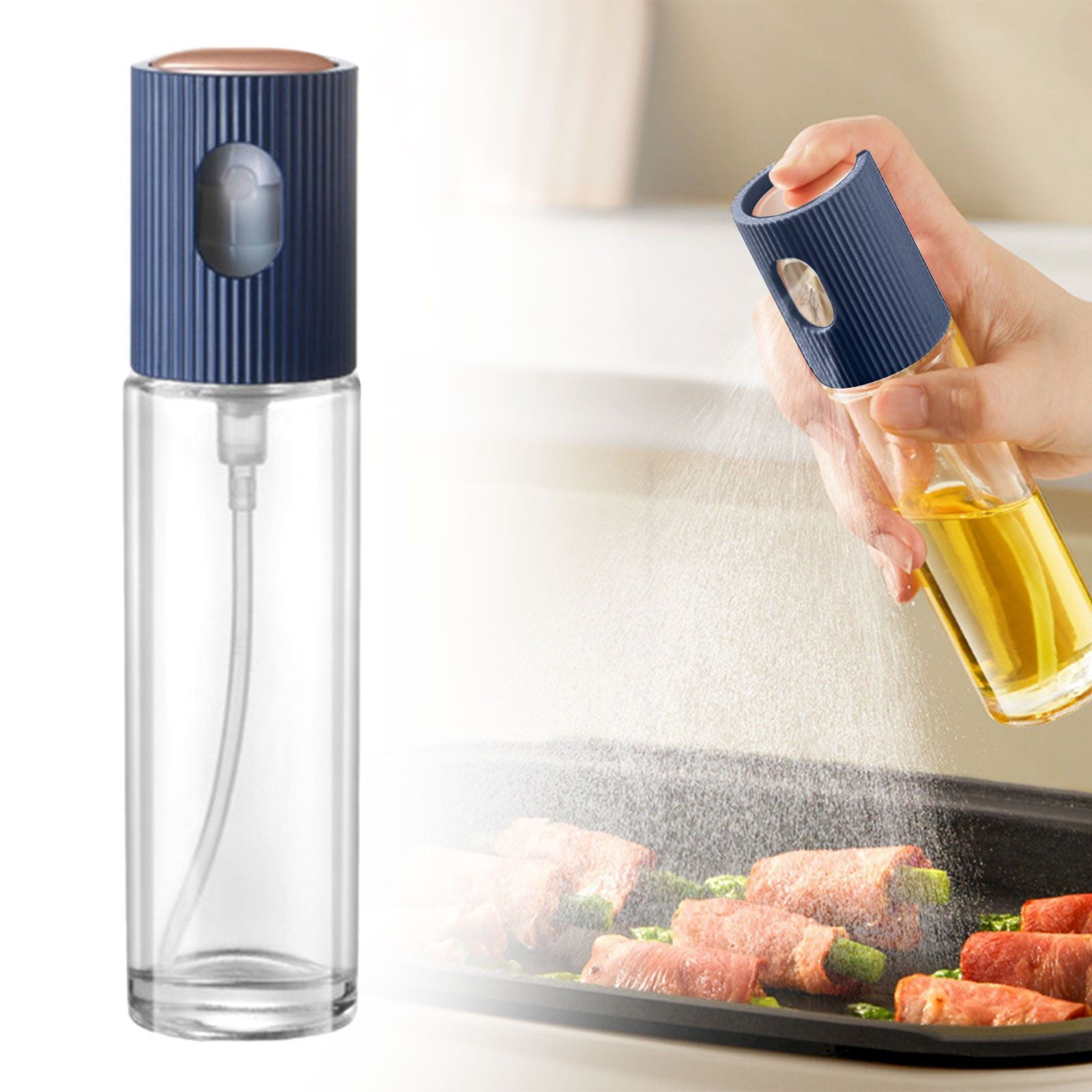 Oil Bottle 180Ml Glass Bowl Bbq Oil Spray Diffuser for Dispenser Bottle ...