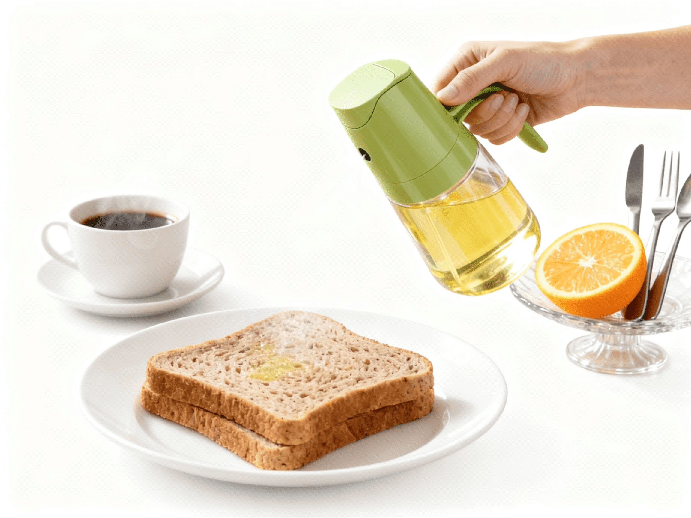 Oil Bottle 2in1 Sprayer and Dispenser for Kitchen – Olive Oil Spray and ...