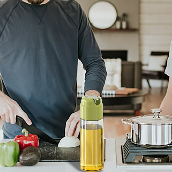 Oil Bottles for Kitchen, Auto Flip, Non-Drip, Leak Proof, Cooking Oil ...