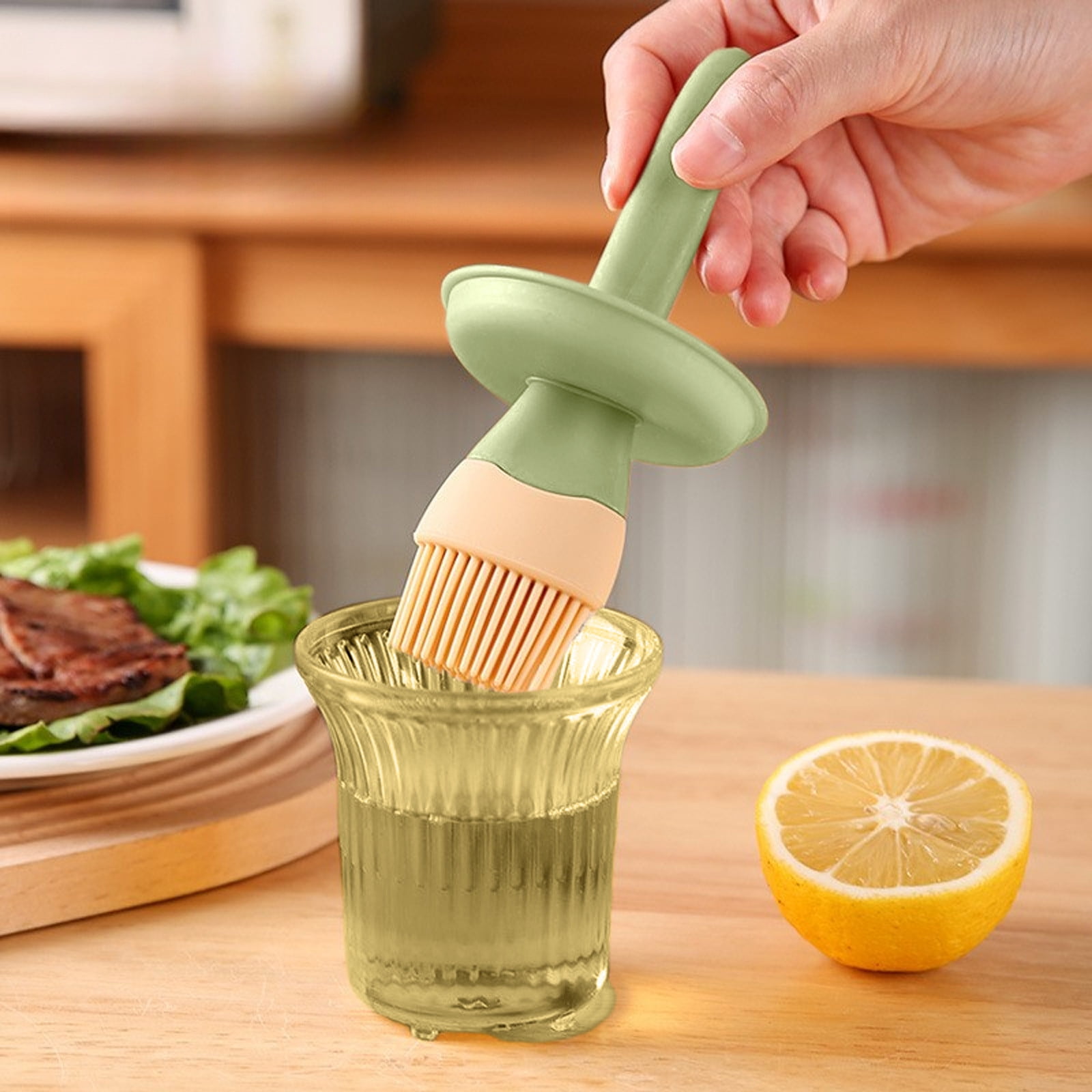 Oil Brush Bottle with Integrated Brush Cover | Food Grade High Temp ...