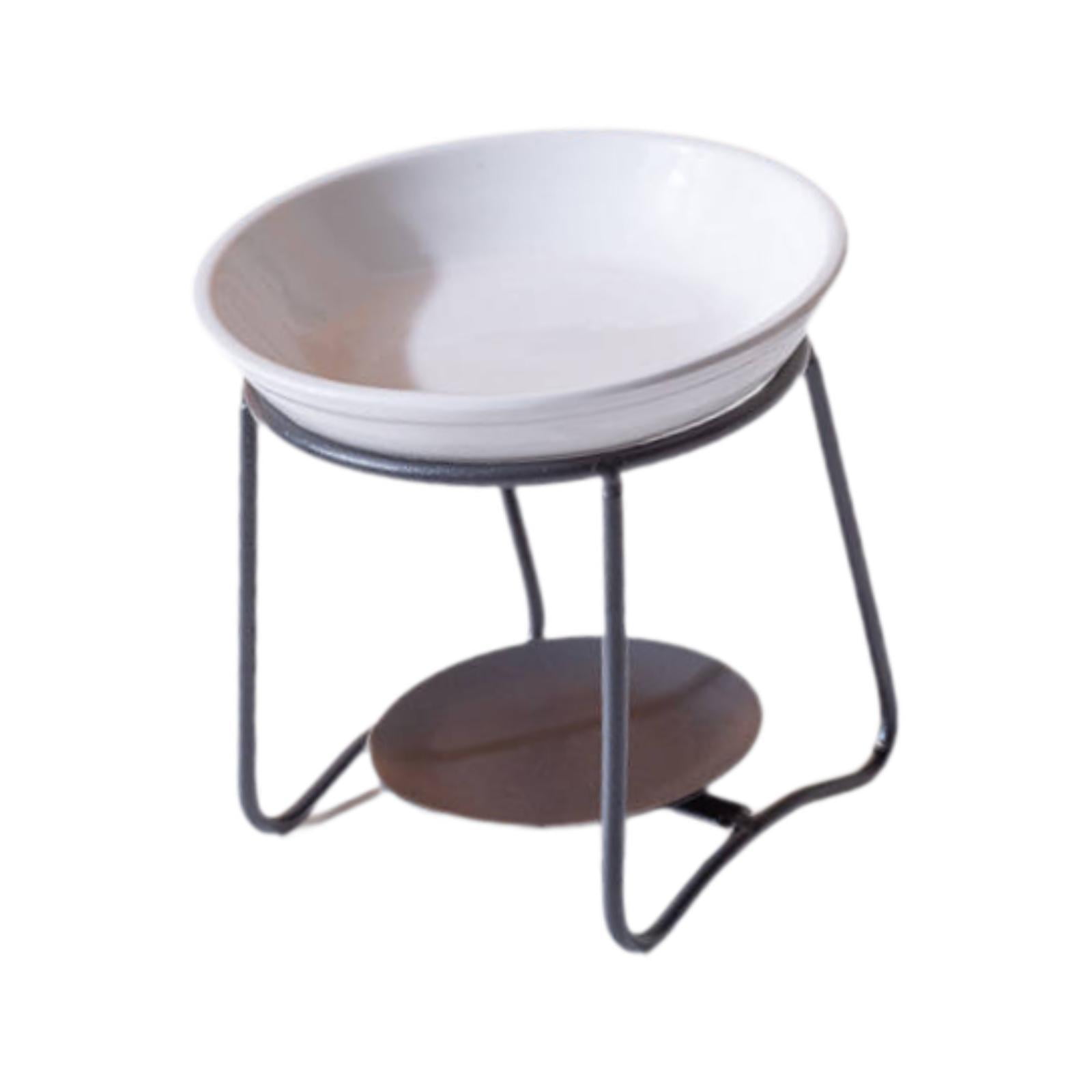 Oil Burner Wax Melt Burner Ceramic Iron Frame Unique Decorative Piece ...
