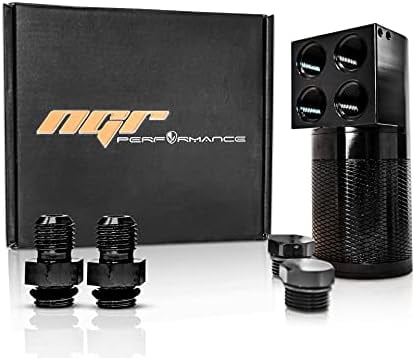 Oil Catch Can (6061T-6 Sealed and Vented Cylindrical Design) - 8AN-10AN ...