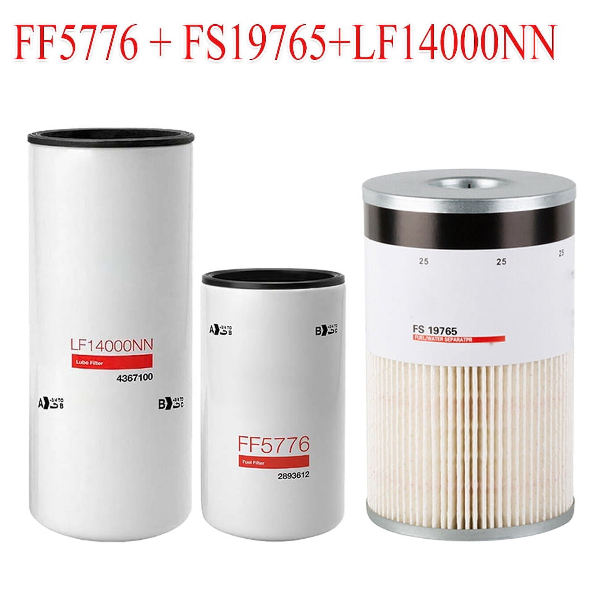 Oil Change Kit, Fuel Filter LF14000NN FF5776 FS19765 For Cummins ISX ...