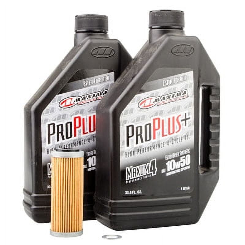 Oil Change Kit With Maxima Pro Plus Full Synthetic 10W-50 for KTM 530 ...